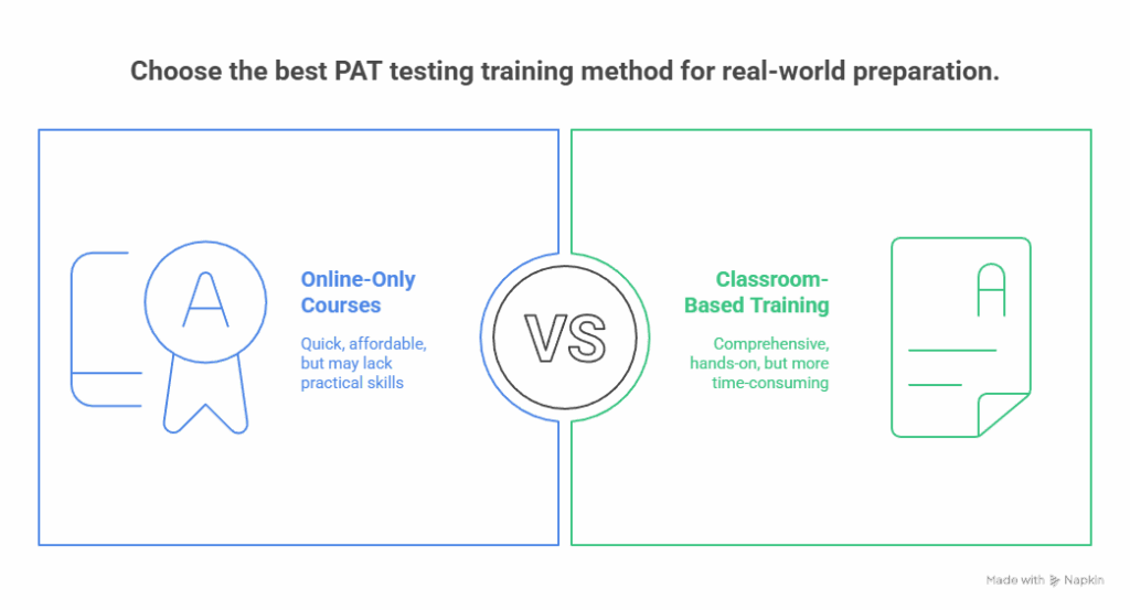 PAT Testing Training vs Online Courses • GetTesting